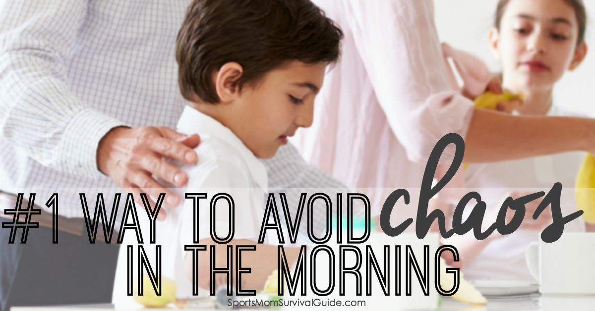 The #1 Way to Avoid Chaos in the Morning ! | Time Management ...