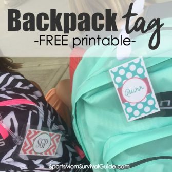 Back-To-School Free Backpack Tag Printables – Sports Mom Survival Guide